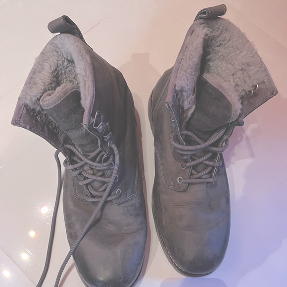 UGG | Shoes | Uggs Winter Butte Fleece Lined Waterproof Leather And ...